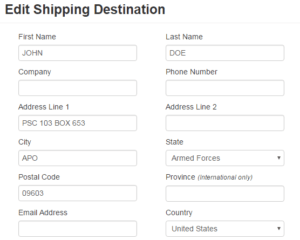 Shipping to Military Service Members APO/FPO/DPO | ShippingEasy